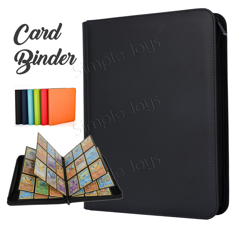 TCG Card Binder Album Holder With Zipper 9 Pocket Game Pokemon ...