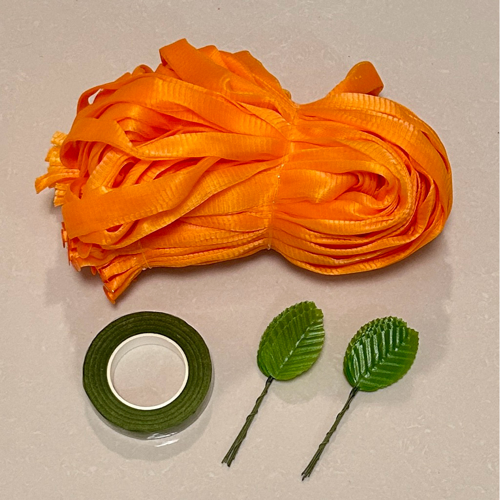 Promo!!! CNY Orange nets 50pcs / leaves 20pcs / floral tape 1 roll ...