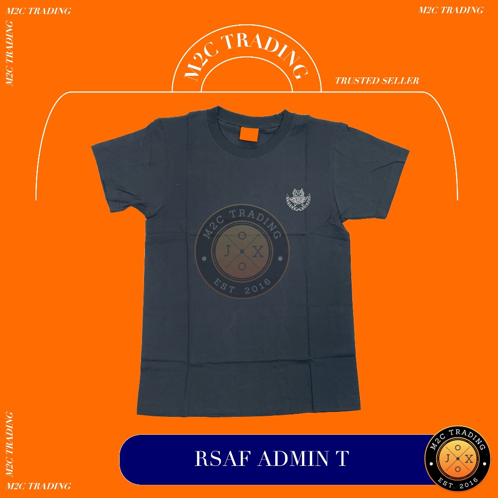PREMIUM COTTON | SAF | RSAF ADMIN T | ROUND NECK T SHIRT | AIR FORCE ...