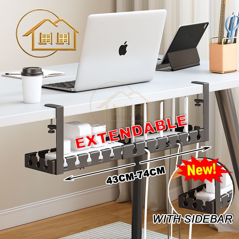 [In Stock Now]Under Table Cable tray/Cable Management Tray/Adjustable ...