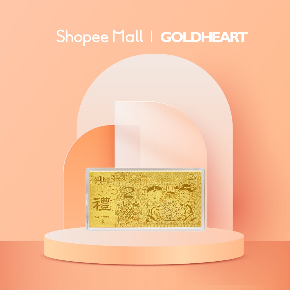 [Year End Exclusive] Goldheart 999 Gold 2G Gold Bar | Shopee Singapore