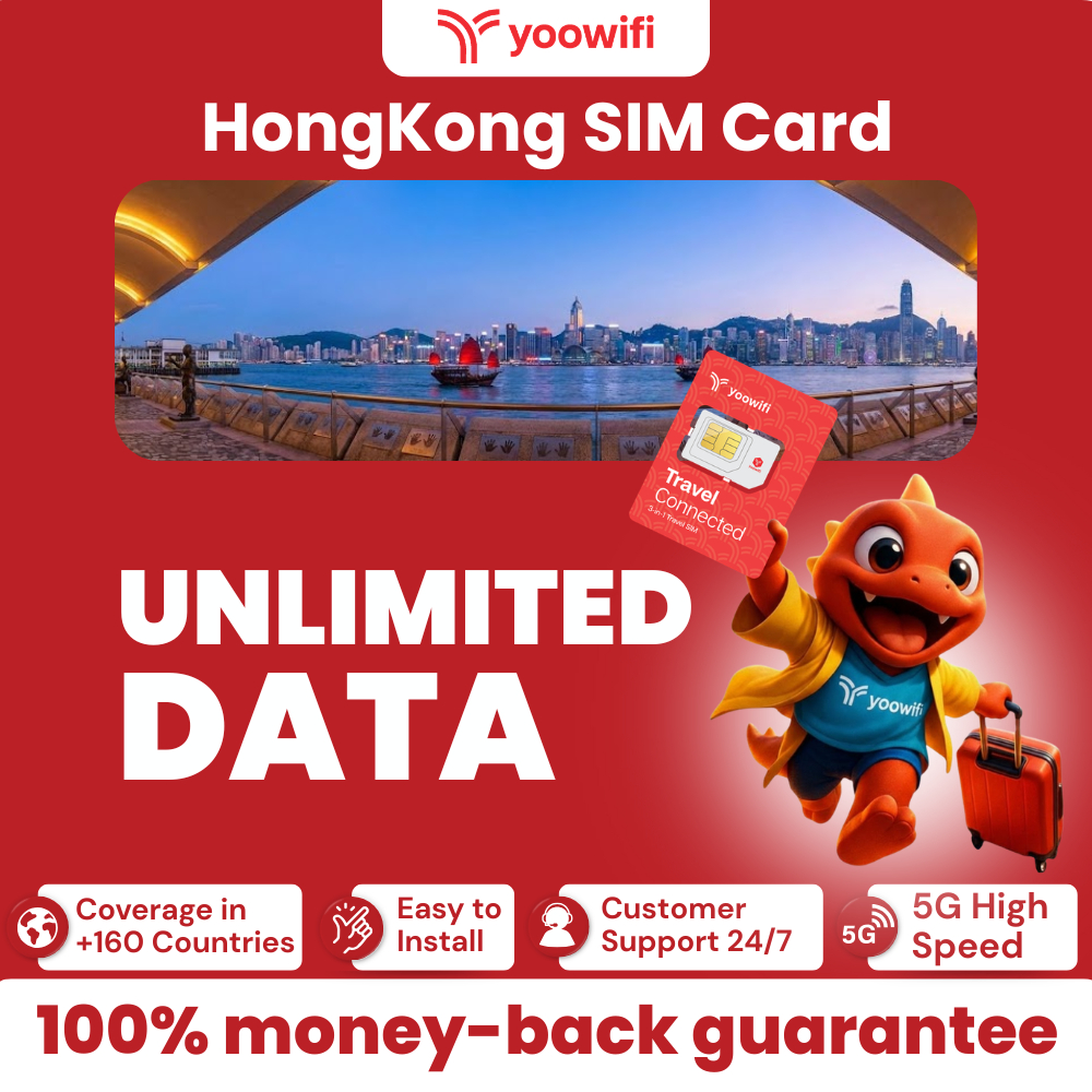 SIM Card Hong Kong 5GB Unlimited Data Yoowifi 5G High Speed Fast ...
