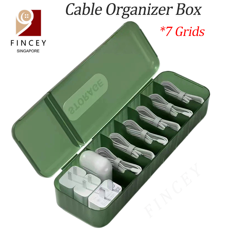 【SG】Cable Organizer Box Desktop Cable Management Box with Lid Power ...