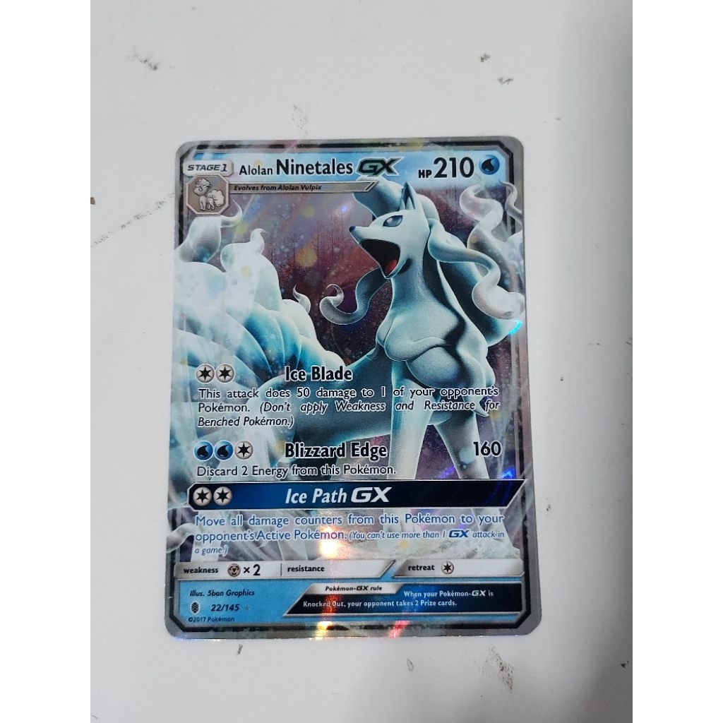 Pokemon alolan ninetales gx guardian rising card | Shopee Singapore