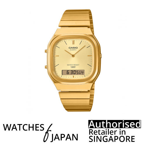 (Watches Of Japan) CASIO VINTAGE AQ-240EG-9A ANALOG-DIGITAL WATCH ...