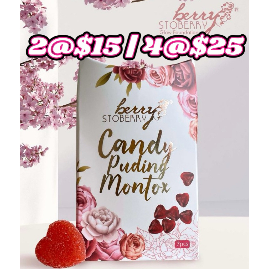 🌷BERRY STOBERRY Candy Puding Montox | Shopee Singapore