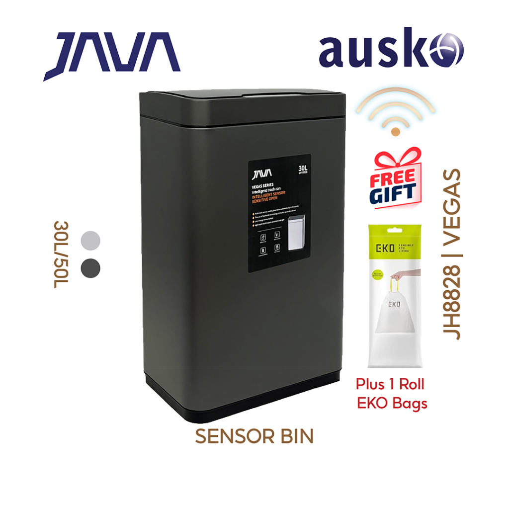 JAVA Sensor Bin | VEGAS | JH8828 | Multiple Size | Trash Bin | Dustbin ...
