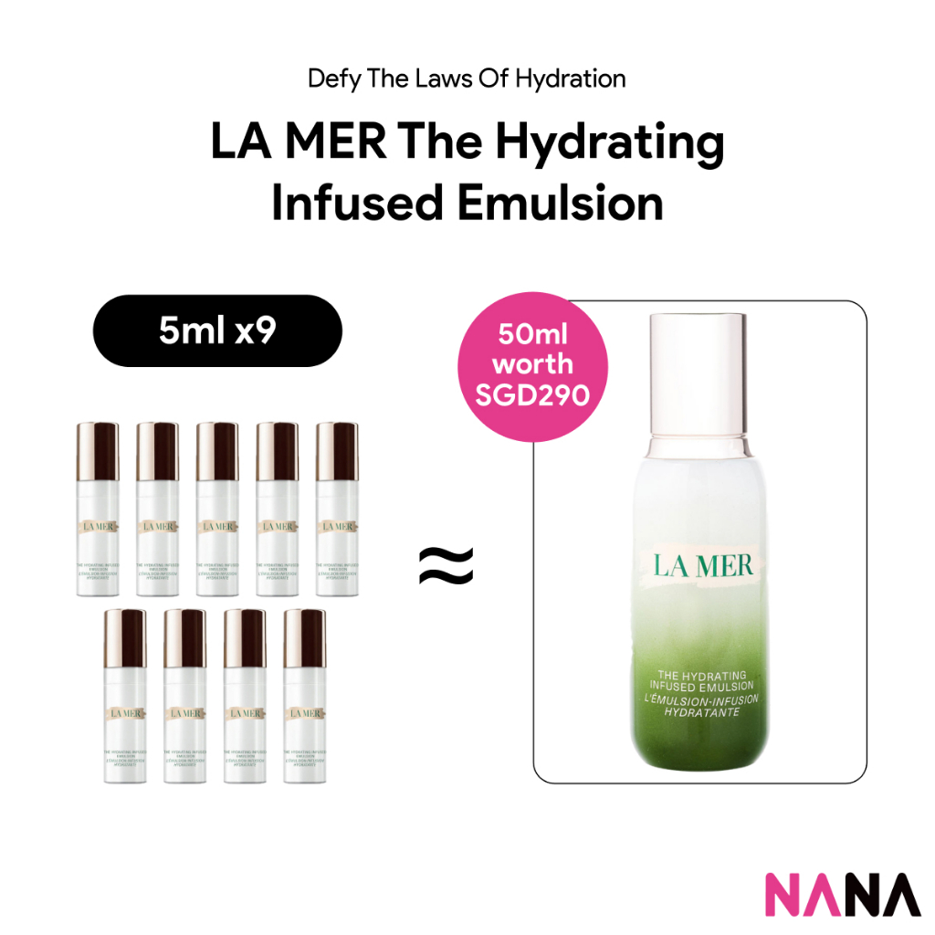 LAMER/ LA MER The Hydrating Infused Emulsion Sample Pack (5ml x 9/6/3 ...