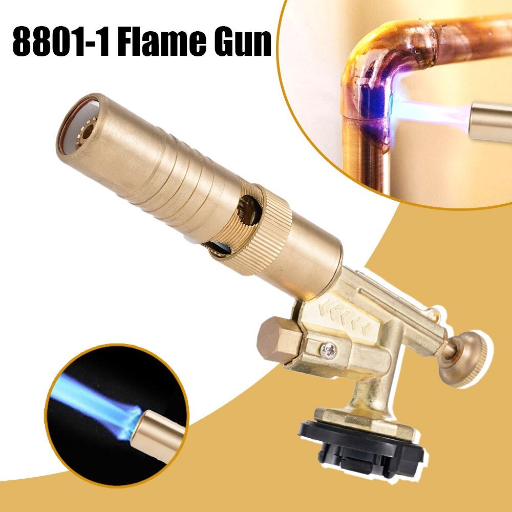 Welding Torch Gas Burner Flame Gun High Temperature Copper Gas Torch ...