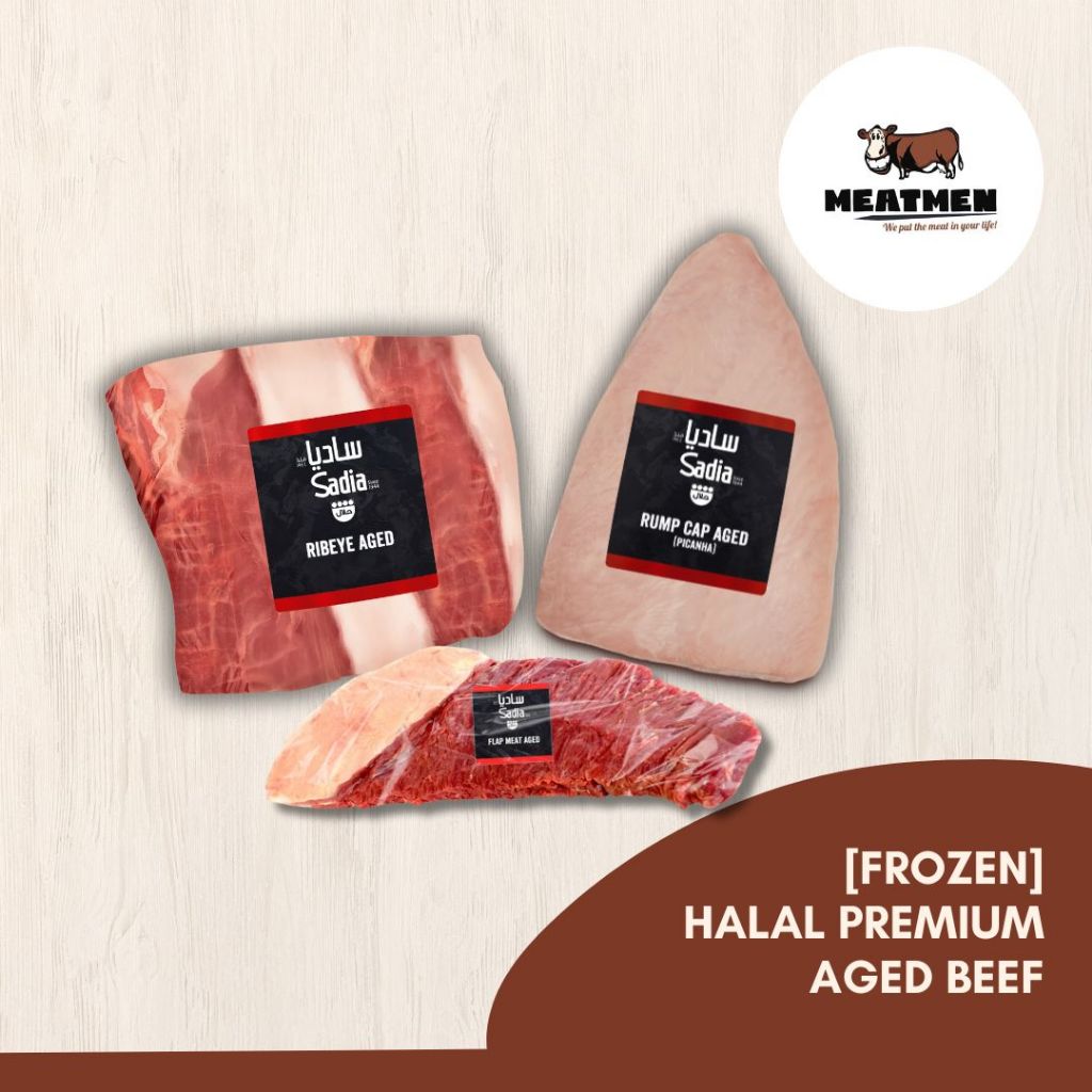 [FROZEN] SADIA BRAND - HALAL PREMIUM AGED BEEF (RIBEYE/RUMP CAP/FLAP ...