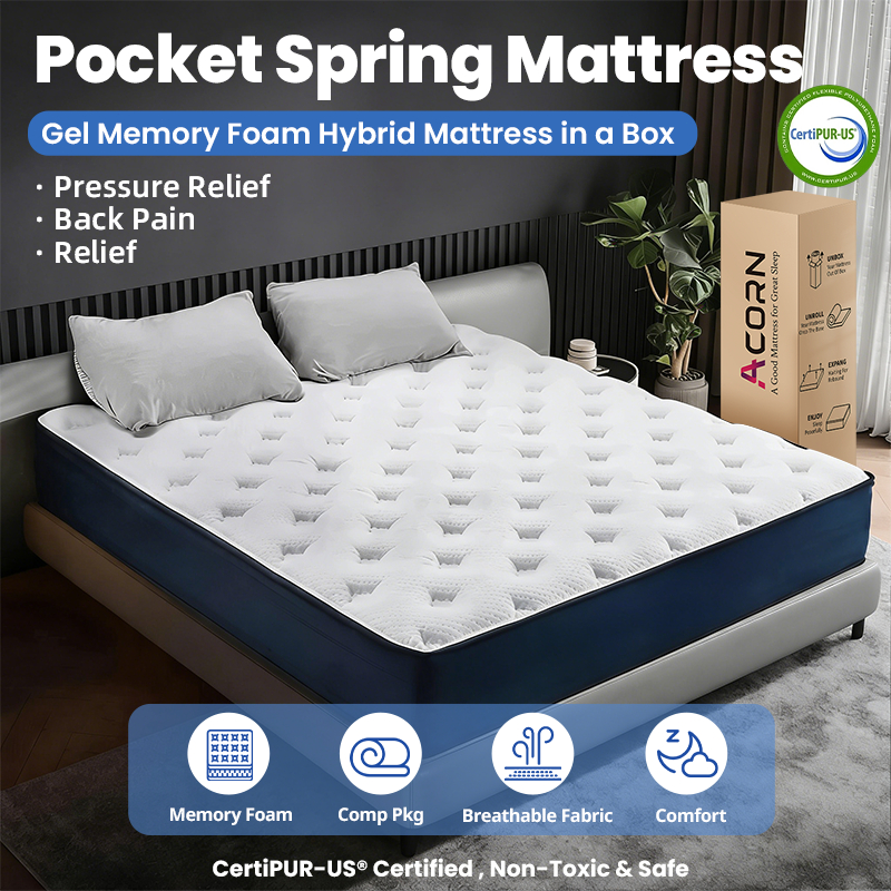 【SG Stock】Single/Queen Pocket Spring Mattress Roll Packed Breathable ...