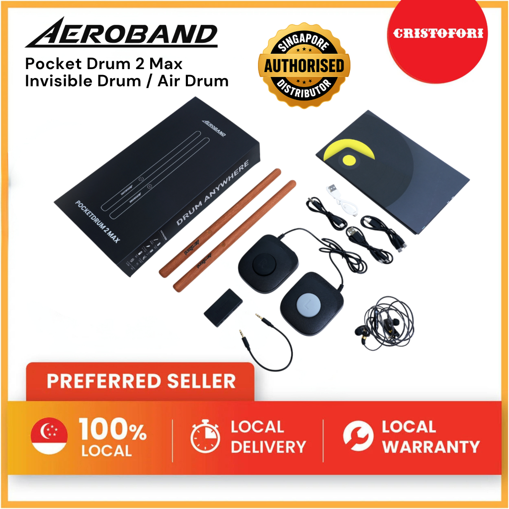 AeroBand Invisible Drum PocketDrum 2 Max Electric Air Drum - SG ...