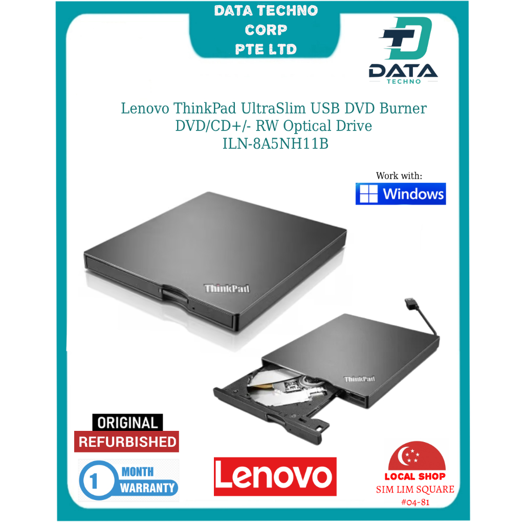 SG Local - Lenovo ThinkPad UltraSlim USB External Drive DVD / CD Read ...