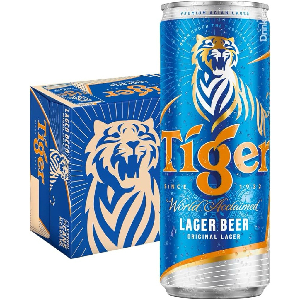 Tiger Beer Slim Can – Carton Deal (320 ml × 24 cans) | Shopee Singapore
