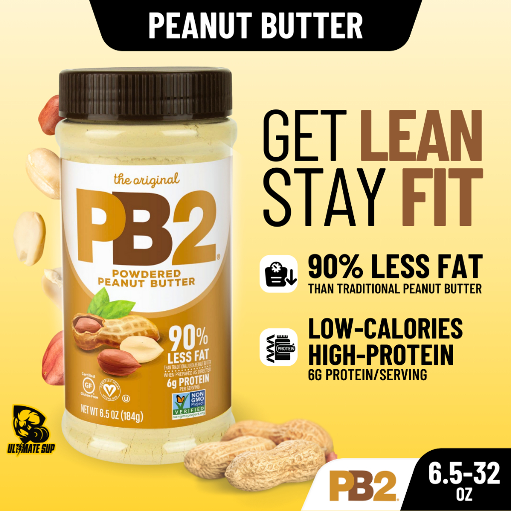 PB2 Foods, Powdered Peanut Butter, 90% Less Fat, High Protein, Low ...