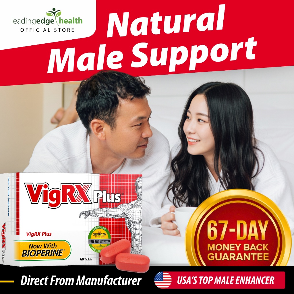 VigRX Plus Male Herbal Dietary Supplement Pills for Men by Official Leading Edge Health | Shopee ...