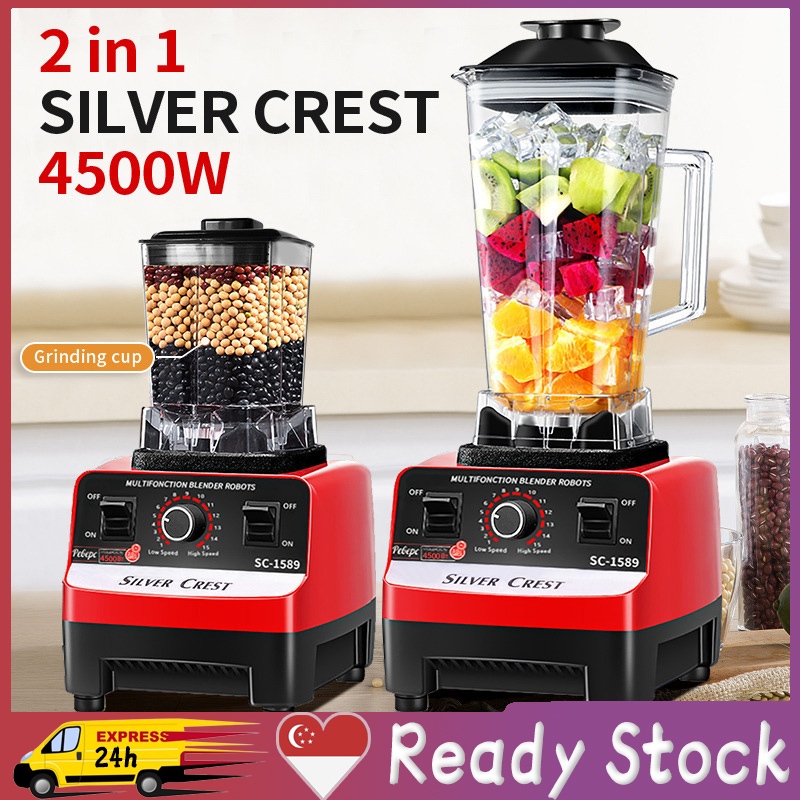 [SG] 2L Blender SILVER CREST Ice Blender Heavy Duty Blender 4500W High ...