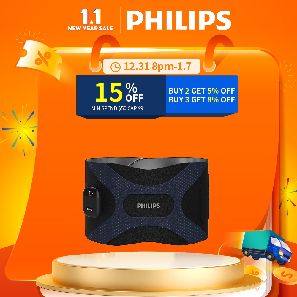 【Hot Sale】Philips Slimming Belt Waist Trainer EMS Heated Waist Belt ...