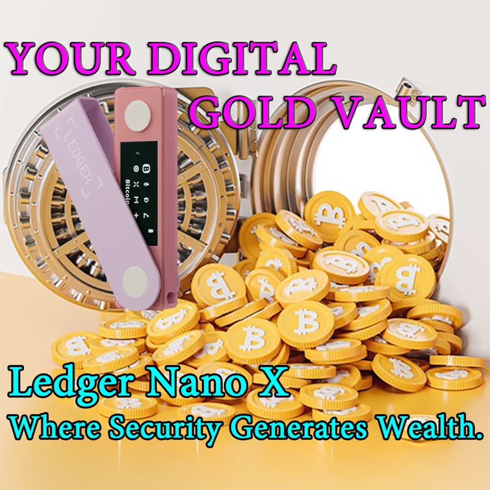 Ledger Nano X Hardware Wallet Bluetooth Crypto Wallet Multi-Chain Multi ...