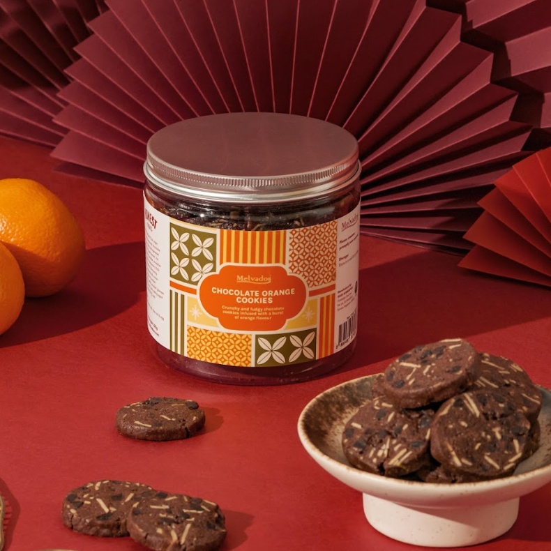 CNY SPECIAL - MELVADOS Orange Chocolate Cookies [HALAL] | Shopee Singapore