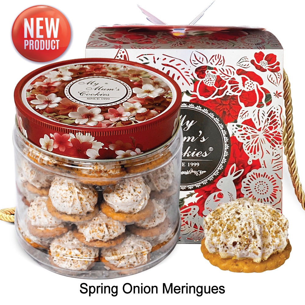 [My Mum's Cookies] CNY Spring Onion Meringue (160g) | Shopee Singapore
