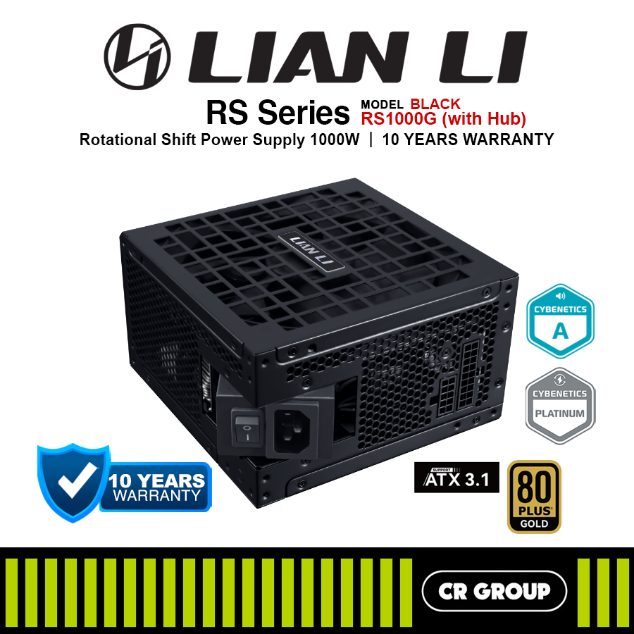 Lian Li RS Gold 1000W PSU - 80 Plus Gold Full Modular ATX 3.1/PCI 5.1 ...