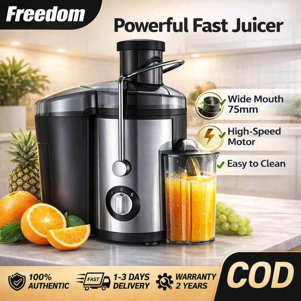 Electric Power Juicer Machine 2 Speed Stainless Steel Juice Extractor ...