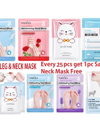 SADOER Luofmiss Nourishing Hand Mask & Foot Mask Rose/Goatmilk ...