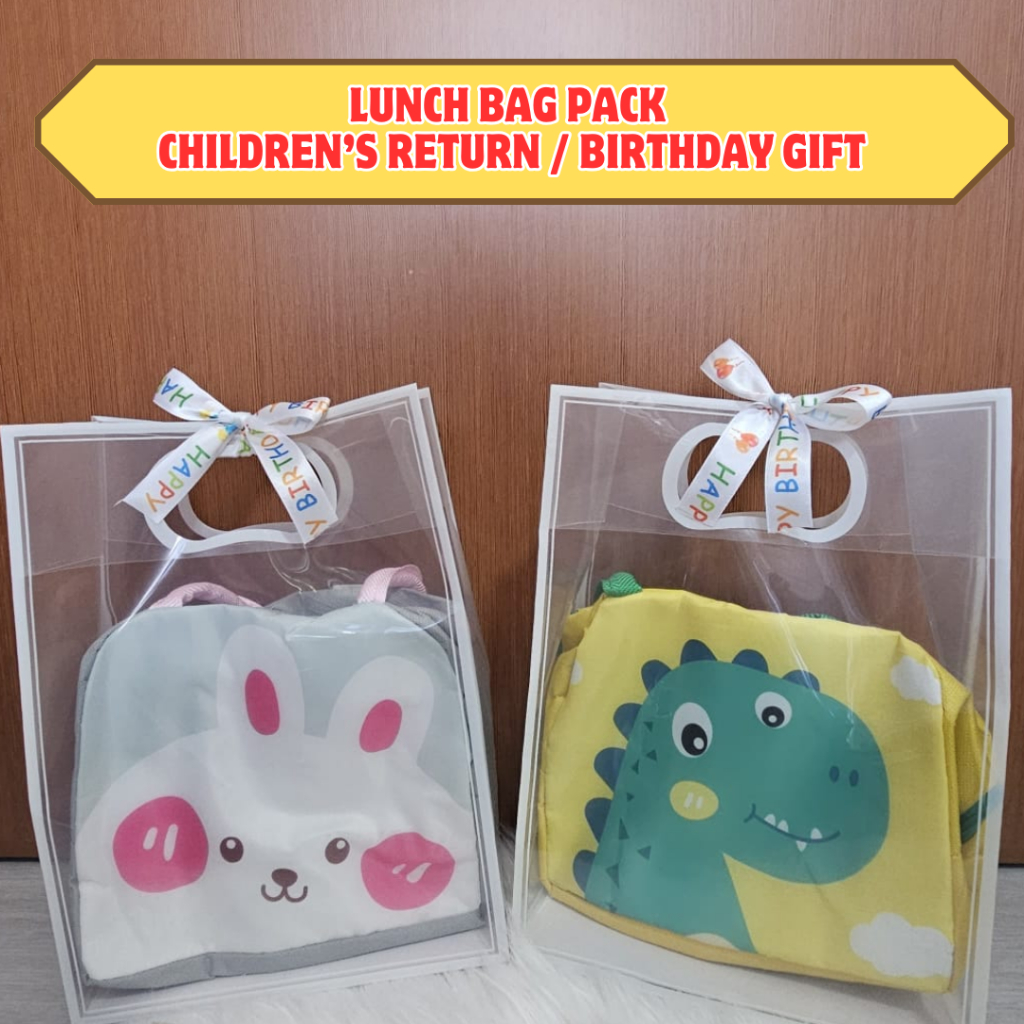 [SG Seller] Cute Lunch Bag Gift Pack – Perfect for Children’s Birthday ...