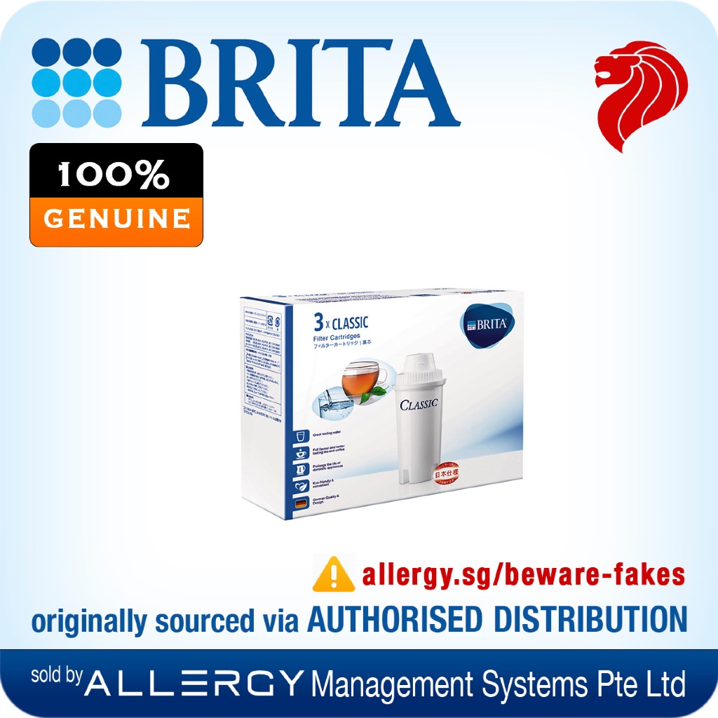 BRITA CLASSIC FILTER CARTRIDGE (3-PACK) | Shopee Singapore