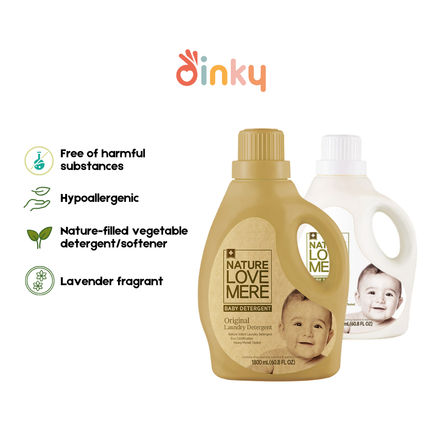 Nature Love Mere Original Bundle 3600ml Baby Laundry Detergent ...