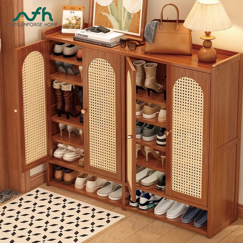 AFH Multi-layer simple entryway shoe cabinet, foyer shoe cabinet ...