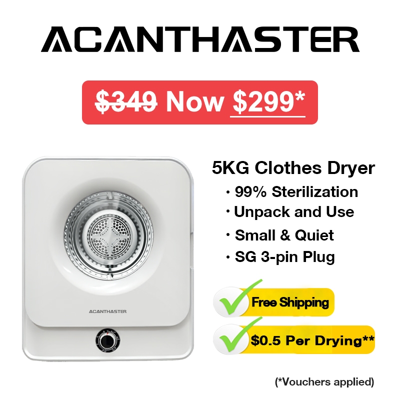 Acanthaster drying machine GDZ50-303M 5Kg Clothes Dryers Compact coth ...