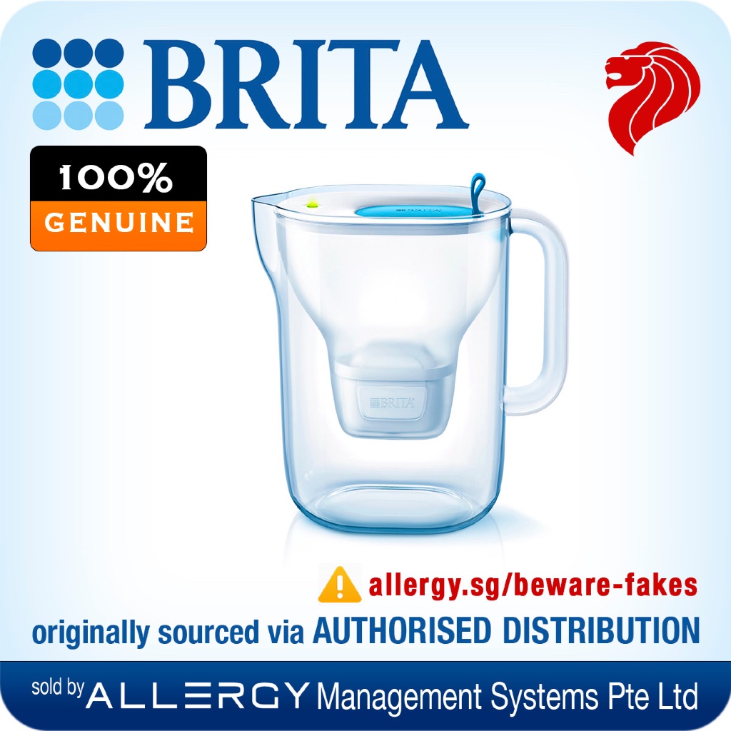 BRITA Water Filter Jug Style Soft Blue (2.4L) incl. 1x MAXTRA Plus ...