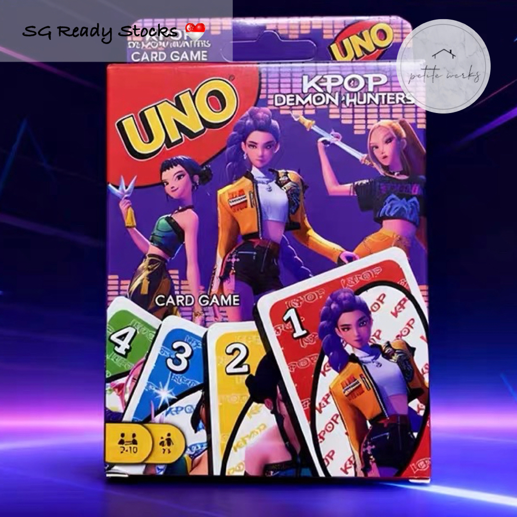[SG Stock] K-Pop Demon Hunter UNO Cards | Kpop Animation Style Party ...