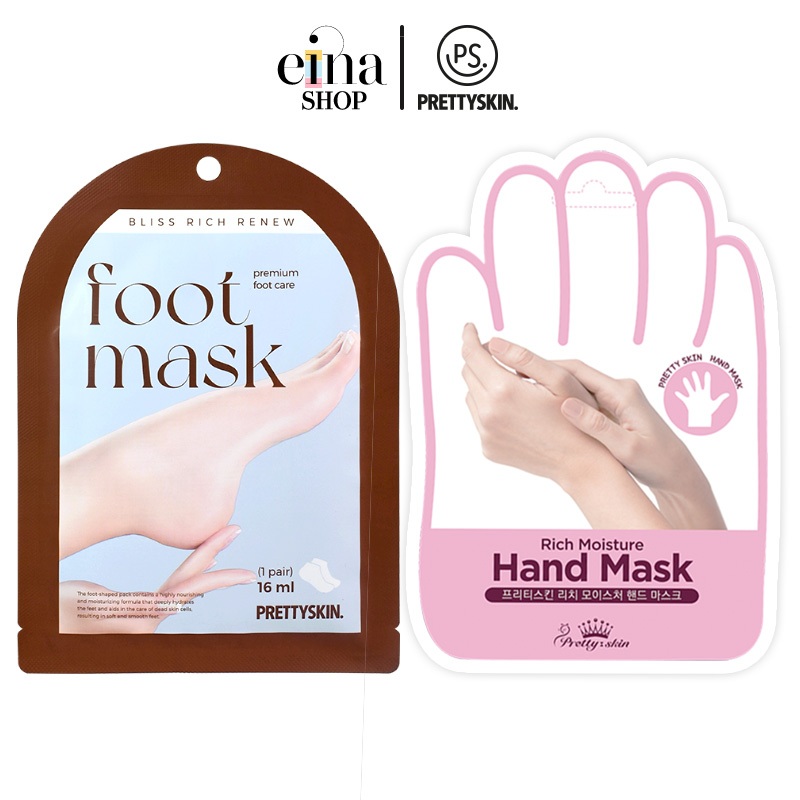 Einashop x Prettyskin Mix and Match Rich Moisture Hand and Foot Mask SG ...