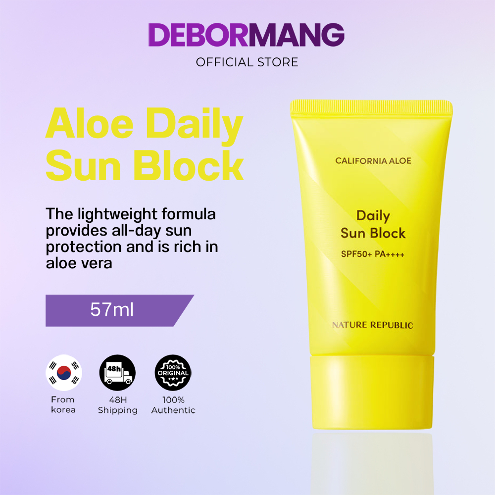 Nature Republic California Aloe Daily Sun Block SPF50+ PA++++ 57ml ...
