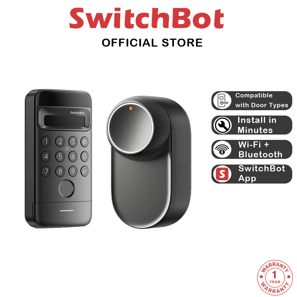 SwitchBot Lock Ultra Smart Door Lock + Keypad Vision | Fingerprint App ...