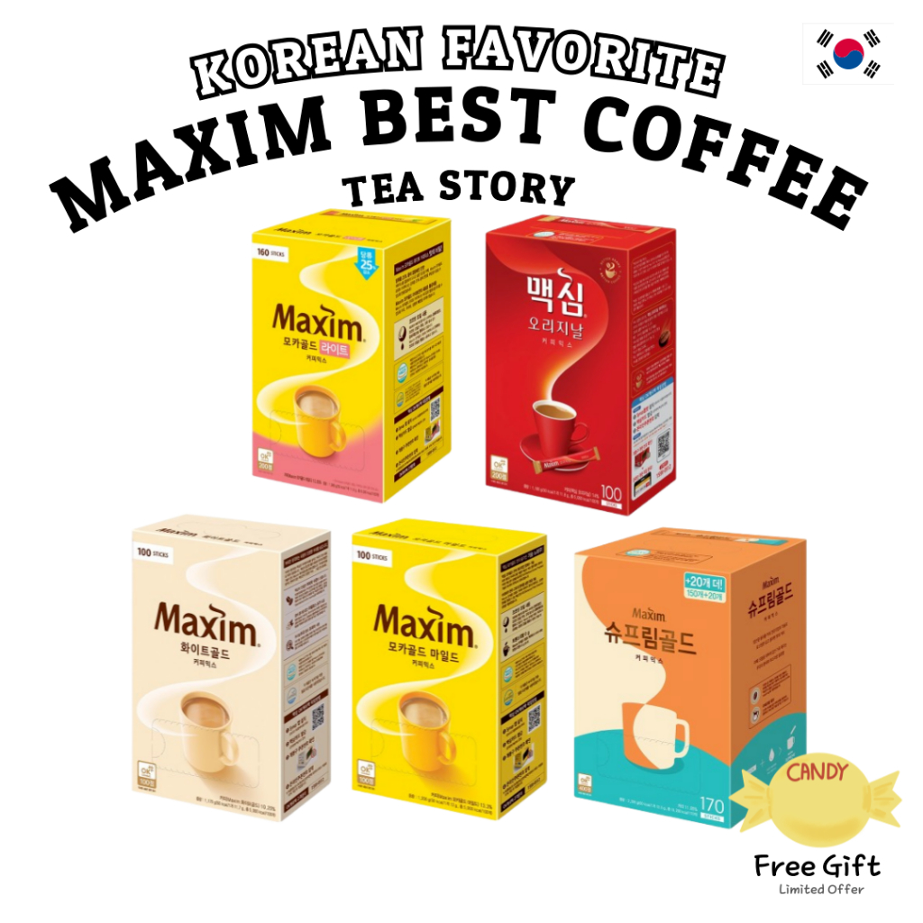 [Maxim] Best Korean Coffee Sampler | 5 Types | 5 Sticks Each | Sample ...
