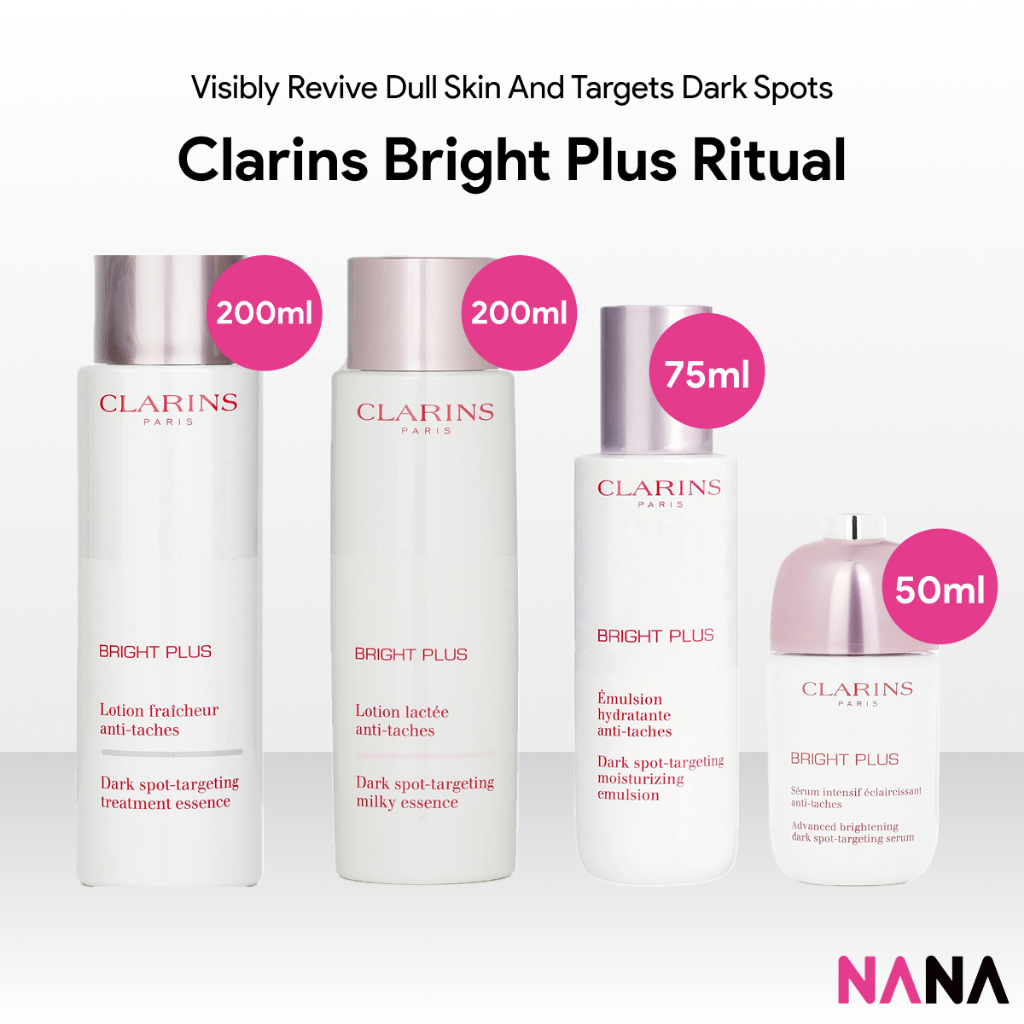 Clarins Bright Plus Ritual (Toner 200ml + Emulsion 75ml + Serum 50ml ...