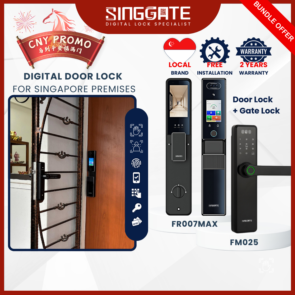 FREE Installation | SINGGATE [FR007 MAX] Dual Touch Screen with 3D Face ...