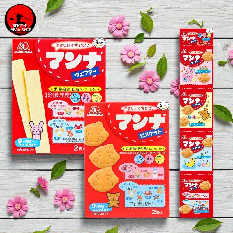 【Direct from Japan】Morinaga Manna Biscuits [86g x 5 packs], Manna ...