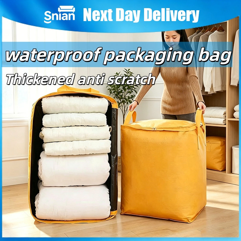 【SG】Heavy Duty Extra Large Canvas Storage Bag Portable Moving Bag with ...