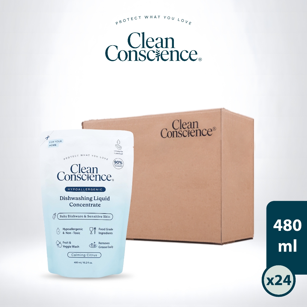 [Carton Deal] Clean Conscience Dishwashing Concentrate Refill 480ml x24 ...