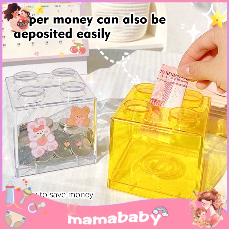 【SG Seller】Lego Coin Bank/Kids Savings Bank/Large Capacity Stackable ...