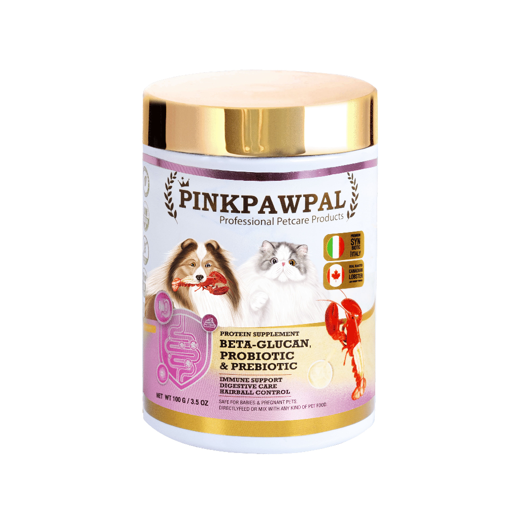 PinkPawPal BETA-GLUCAN, PROBIOTIC & PREBIOTIC supplement for cats and ...