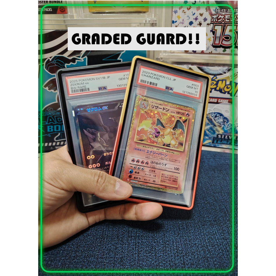 [CHEAPEST] PSA Graded Card Protector Magnetic Case aluminium bumper ...