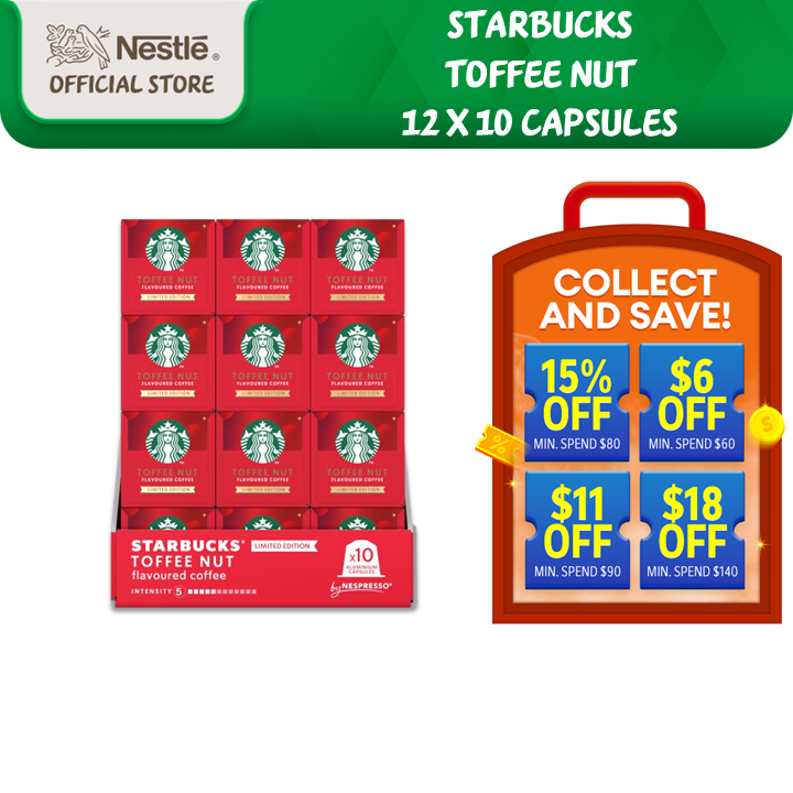 [Carton] STARBUCKS Toffee Nut by Nespresso (10 Capsules) | Shopee Singapore
