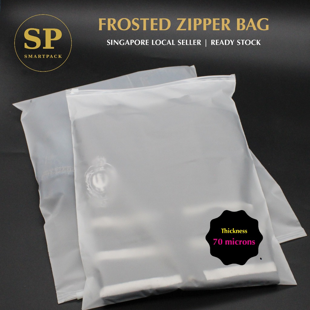 Frosted Zipper Bag | Zipper Bag for Clothing | Zipper Bag | Zip Lock ...
