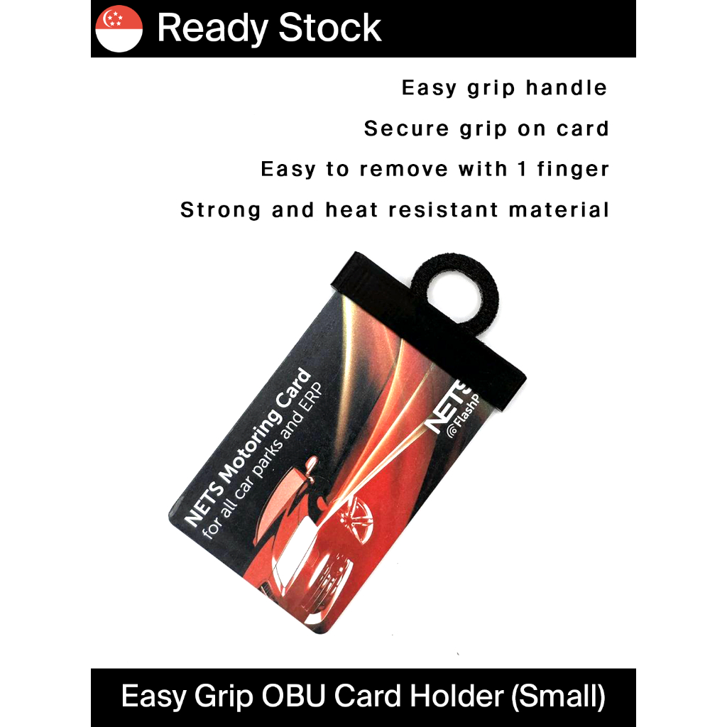 [Ready Stock] OBU Cash Card Holder with Easy-Grip Design (Small ...